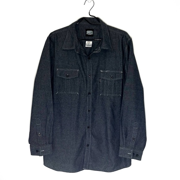 Key | Shirts | Key Mens Button Front Shirt With Collar Size Xlr | Poshmark